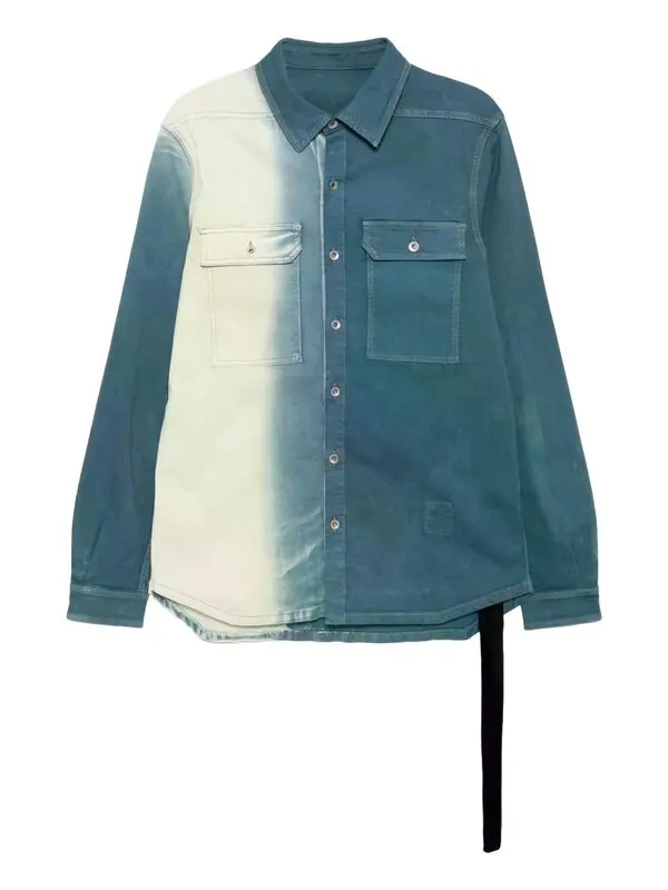 Rick Owens Dyed Shirt - Blue
