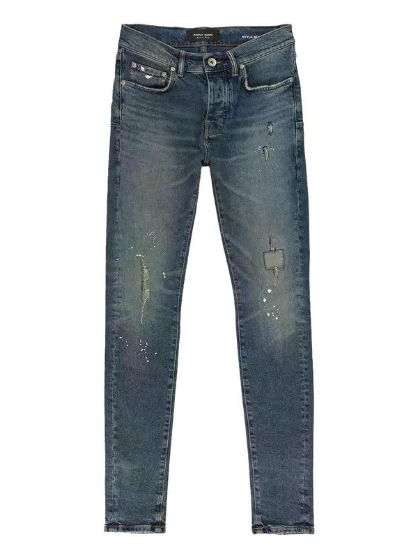 PURPLE BRAND Torn Jeans - Blue