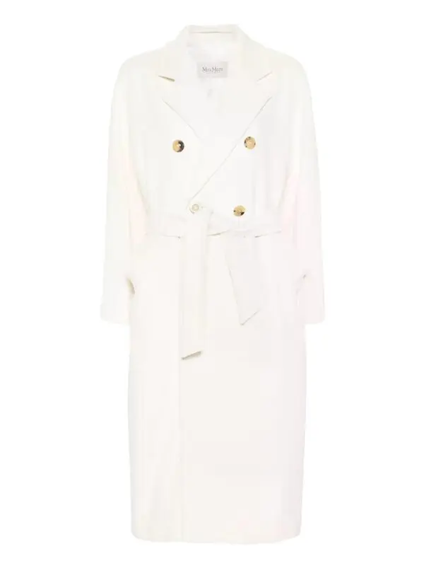 Max Mara Madame Double-breasted Coat - White
