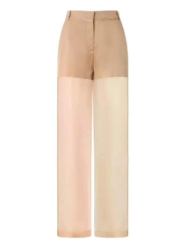 Pinko Paneled Straight Trousers - Brown