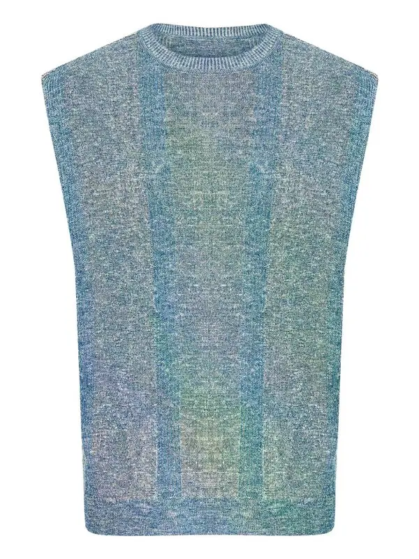 MAISON MARGIELA Knitted Tank Top - Blue