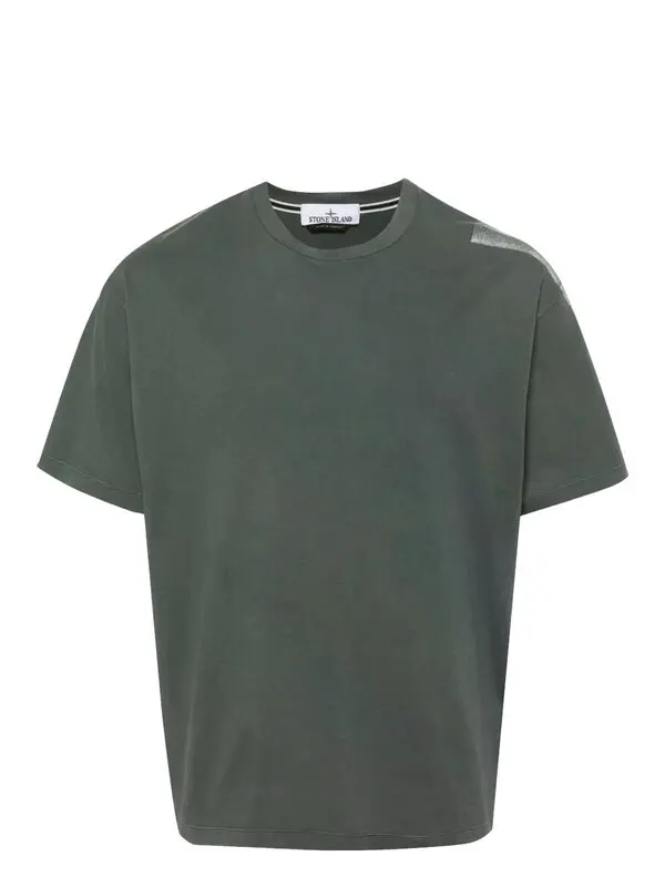 Stone Island Logo-print Cotton T-shirt - Green