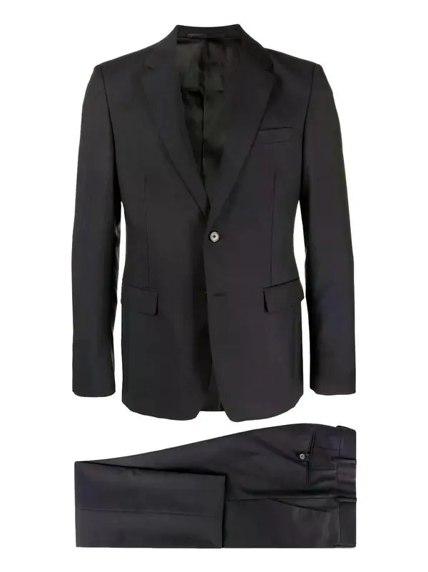 Prada Single-breasted Virgin Wool-blend Suit - Blue