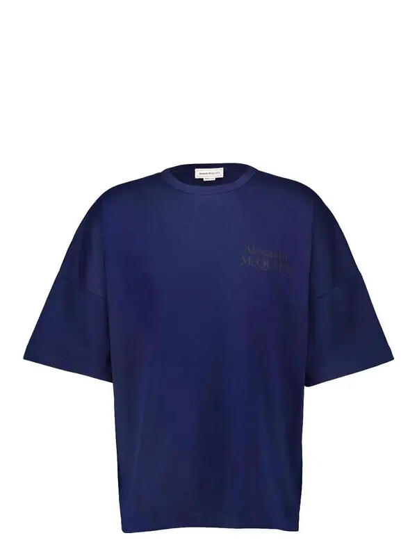 Alexander McQueen Exploded Logo T-shirt - Blue