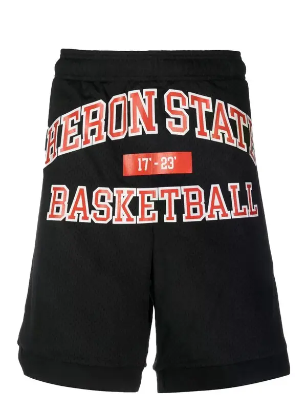 Heron Preston Logo-print Basketball Shorts - Black