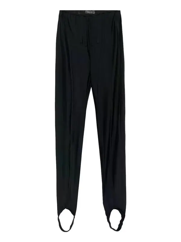 MUGLER Corseted Leggings - Black