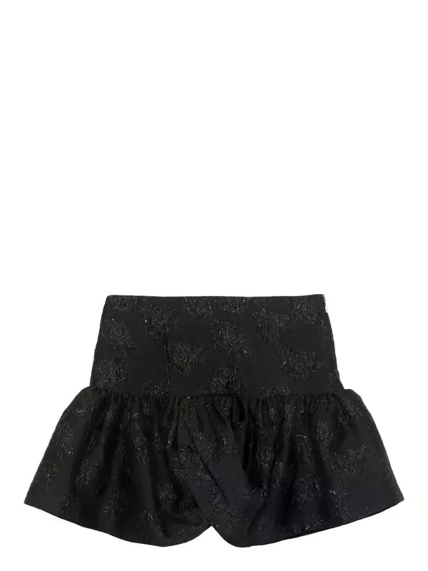 ROTATE BY BIRGER CHRISTENSEN Jacquard Mini Skirt - Black