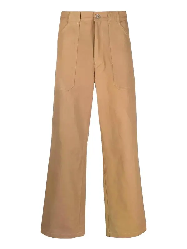 A.p.c. Sidney Straight-leg Cotton Trousers - Neutrals