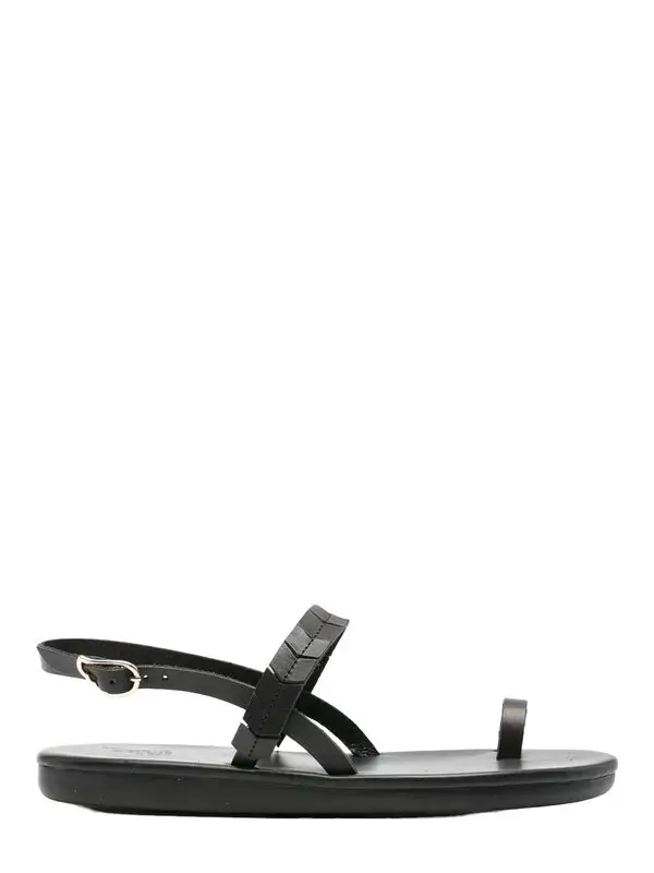 ANCIENT GREEK SANDALS Kamara Leather Sandals - Black