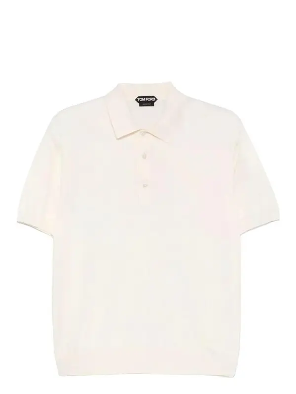 TOM FORD Cotton Polo Shirt - Neutrals
