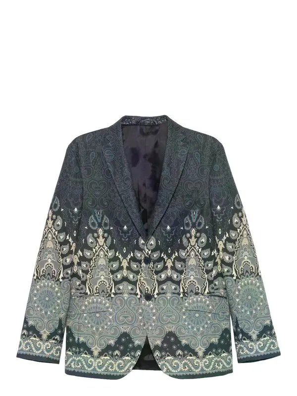 Etro Paisley-jacquard Blazer - Blue