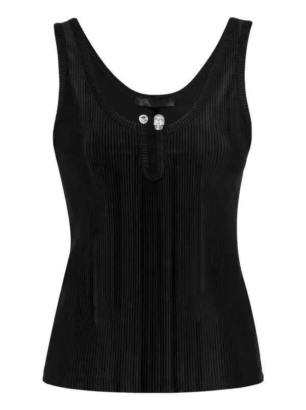 Philipp Plein Sleeveless Top - Black