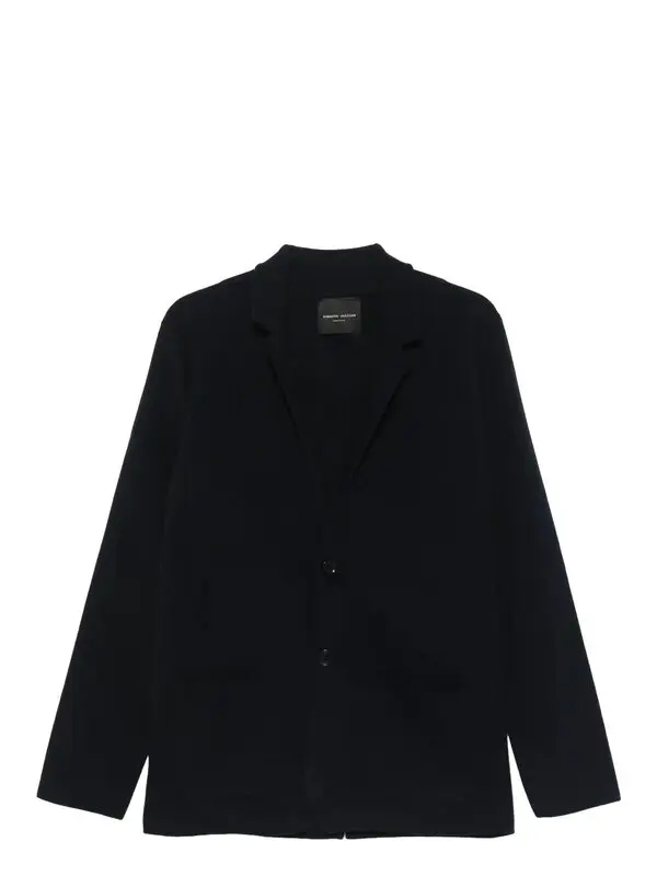 ROBERTO COLLINA Knitted Blazer - Blue