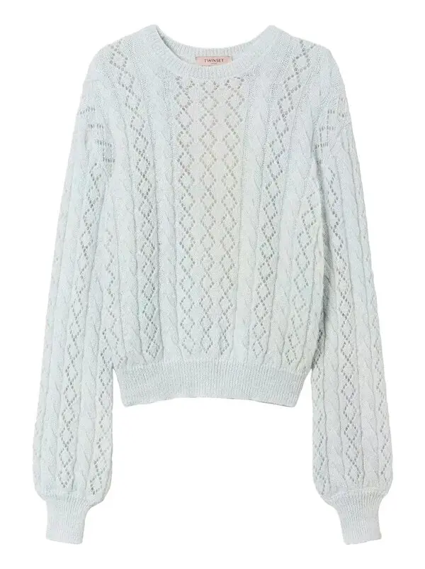 TWINSET Cable-knit Jumper - Blue