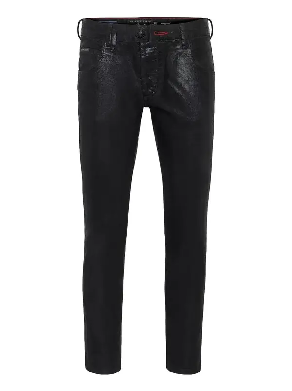 Philipp Plein Skull Mid-rise Skinny Jeans - Black