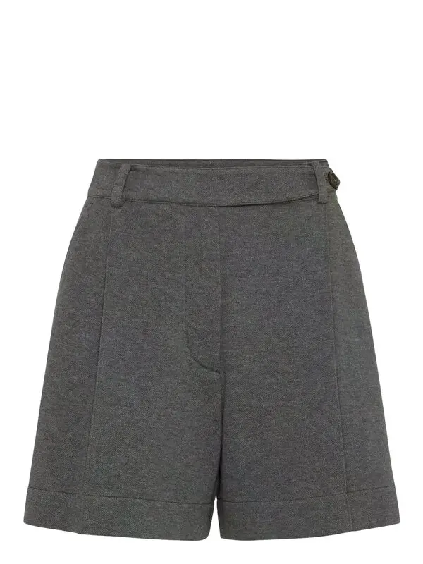 Brunello Cucinelli Cotton-blend Shorts - Grey