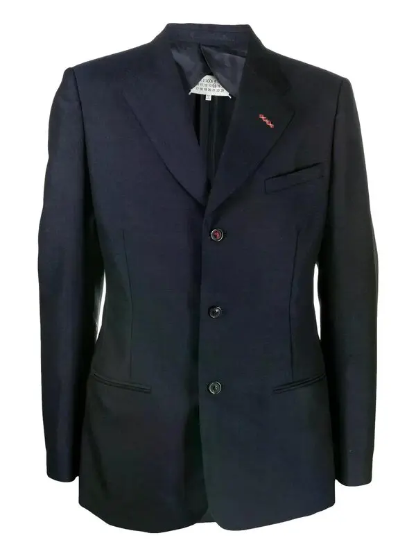 MAISON MARGIELA Single-breasted Tailored Blazer - Blue