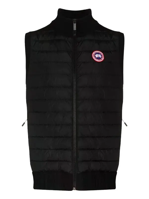 Canada Goose Quilted Wool-panel Waistcoat - Black