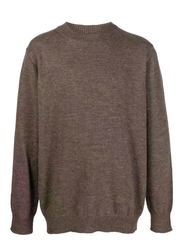 MAISON MARGIELA Crew-neck Alpaca-blend Jumper - Brown