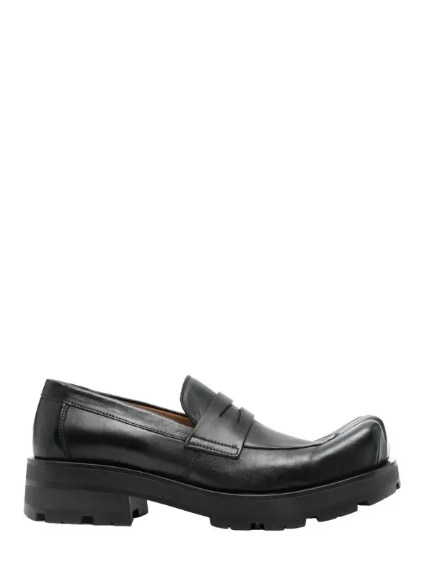 CHARLES JEFFREY Sheathed Moggies Sculpted-toe Loafers - Black