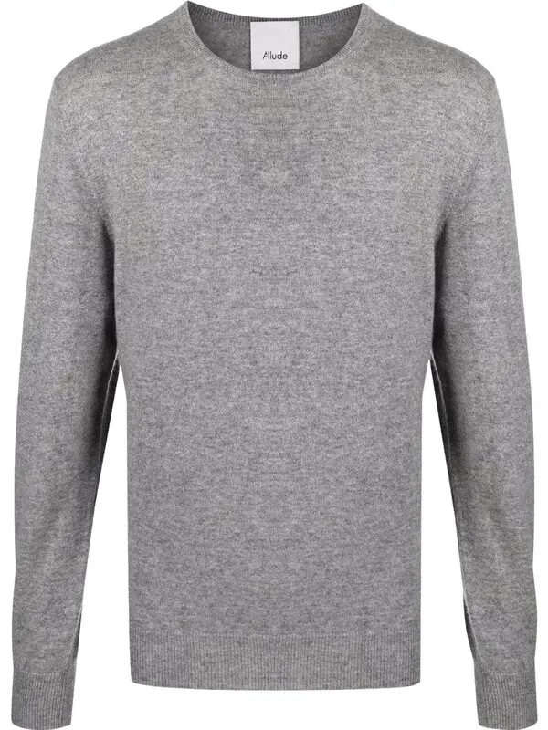 ALLUDE Fine-knit Cashmere Jumper - Grey