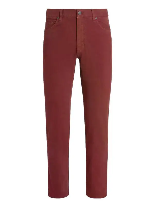 Zegna Roccia Straight-leg Jeans - Red