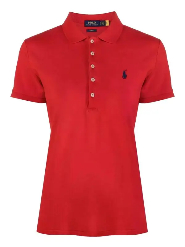 Polo Ralph Lauren Julie Logo-embroidered Polo Shirt - Red