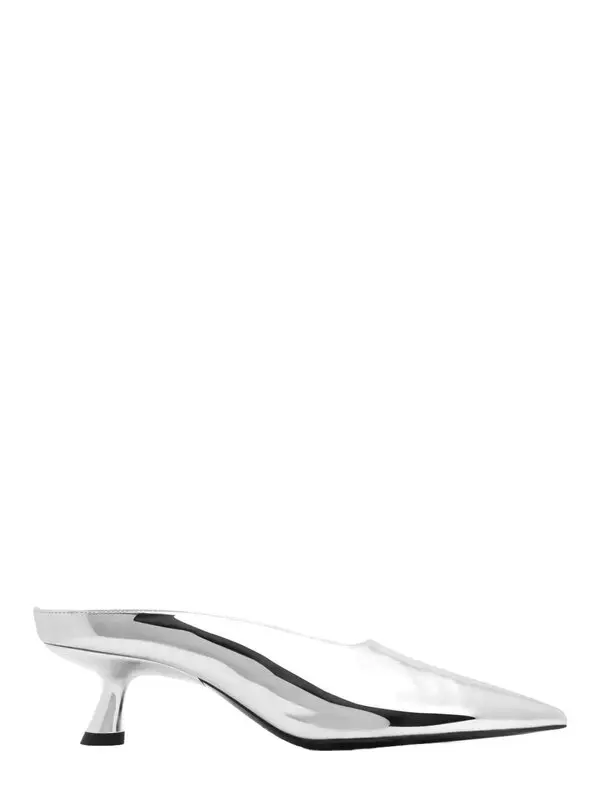 SIMONMILLER Closed-toe Pointed Mules - Silver