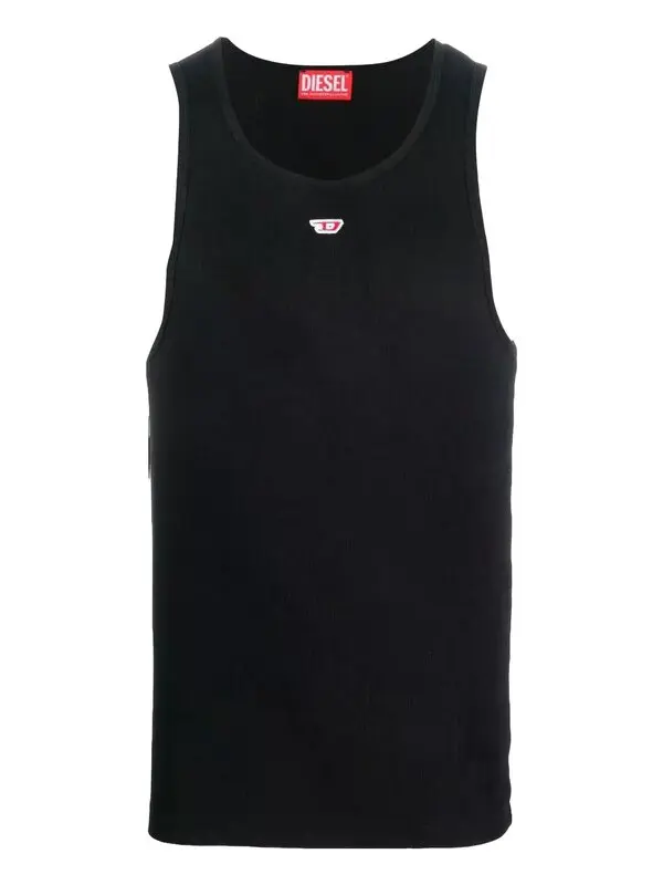 DIESEL® Logo Embroidered Tank Top - Black