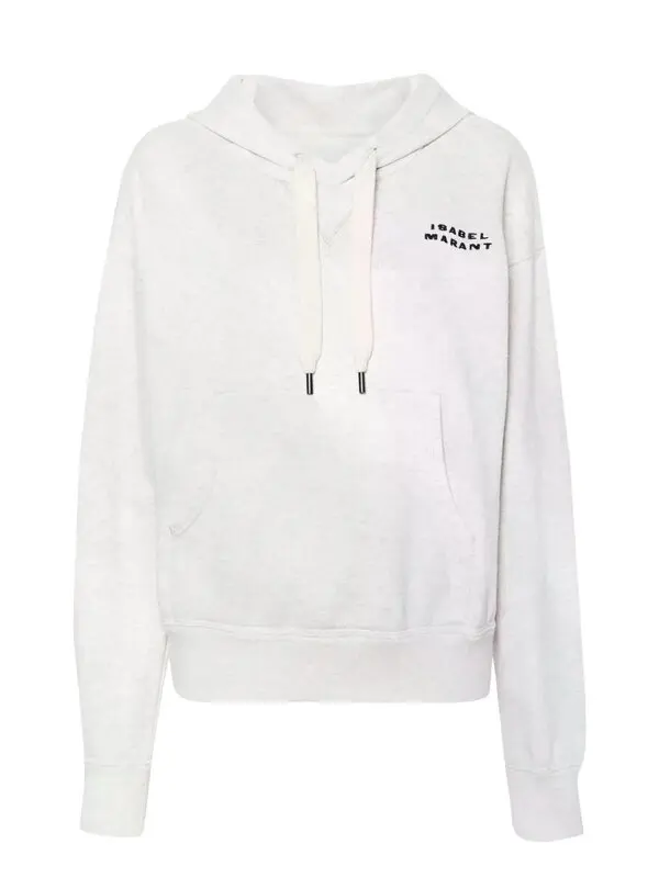 Isabel Marant Étoile Sylla Mélange Jersey Hoodie - Neutrals