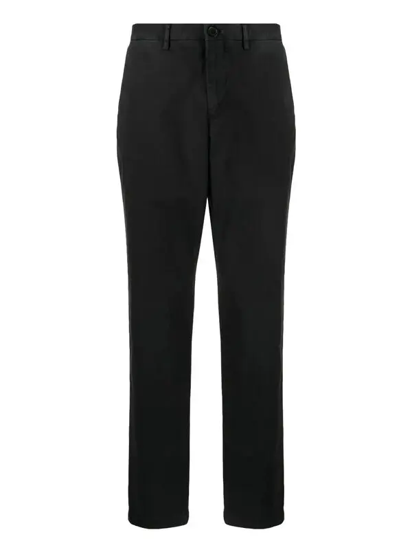 Paul Smith Zebra-embroidered Straight-leg Trousers - Black