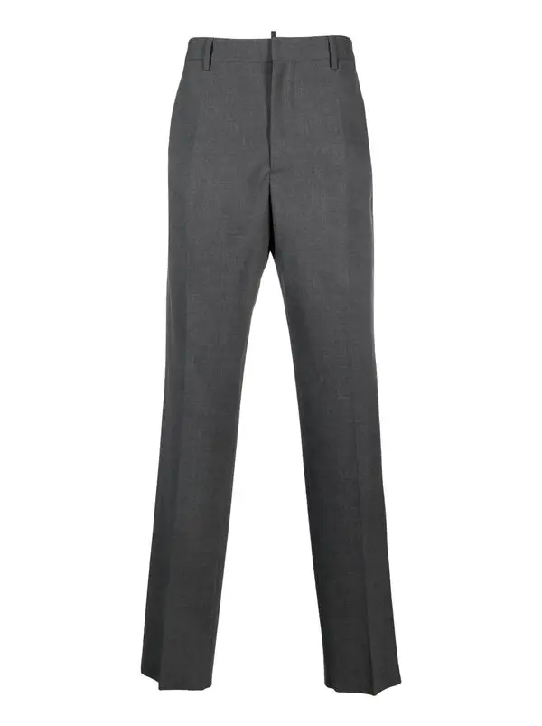 Dsquared2 Logo-plaque Tailored Trousers - Grey
