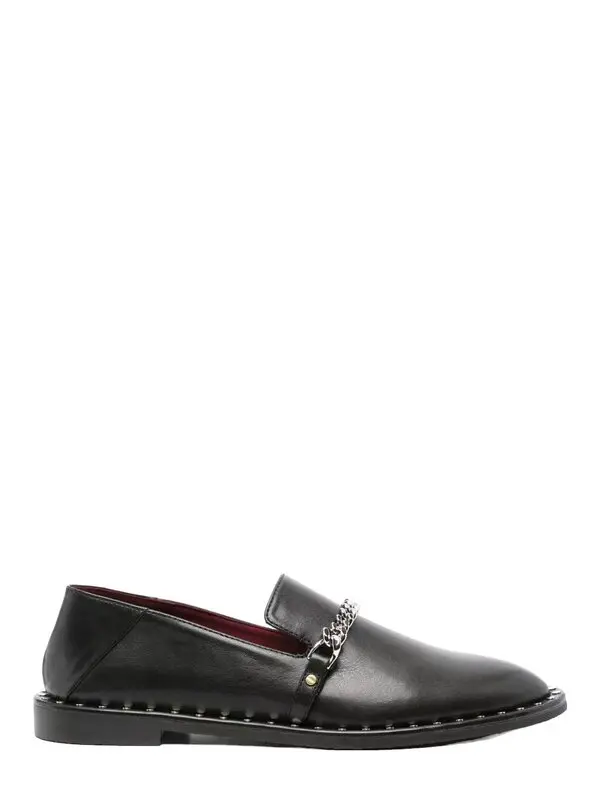 Stella McCartney Falabella Leather Loafers - Black