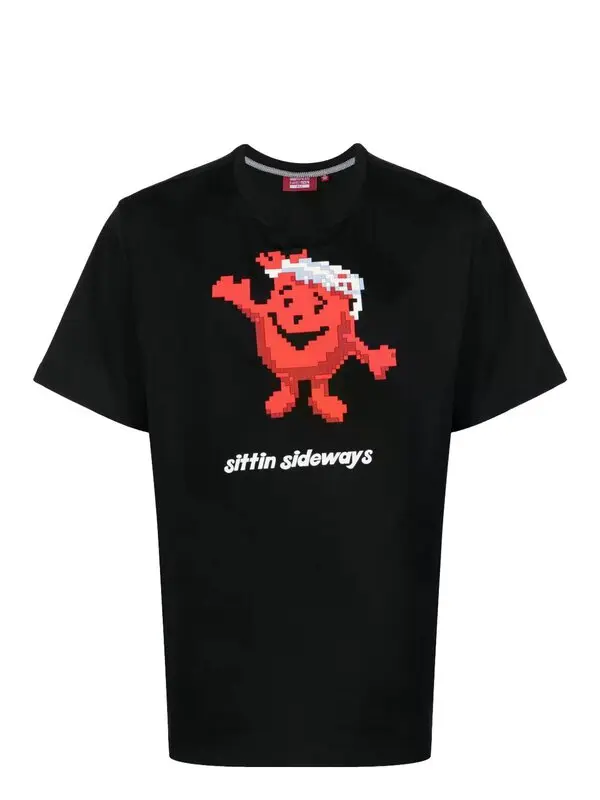 MOSTLY HEARD RARELY SEEN 8-BIT Graphic-print Cotton T-shirt - Black