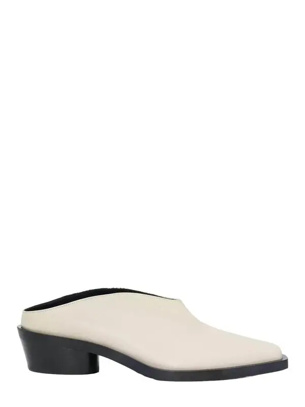 Proenza Schouler Bronco Leather Mules - Neutrals