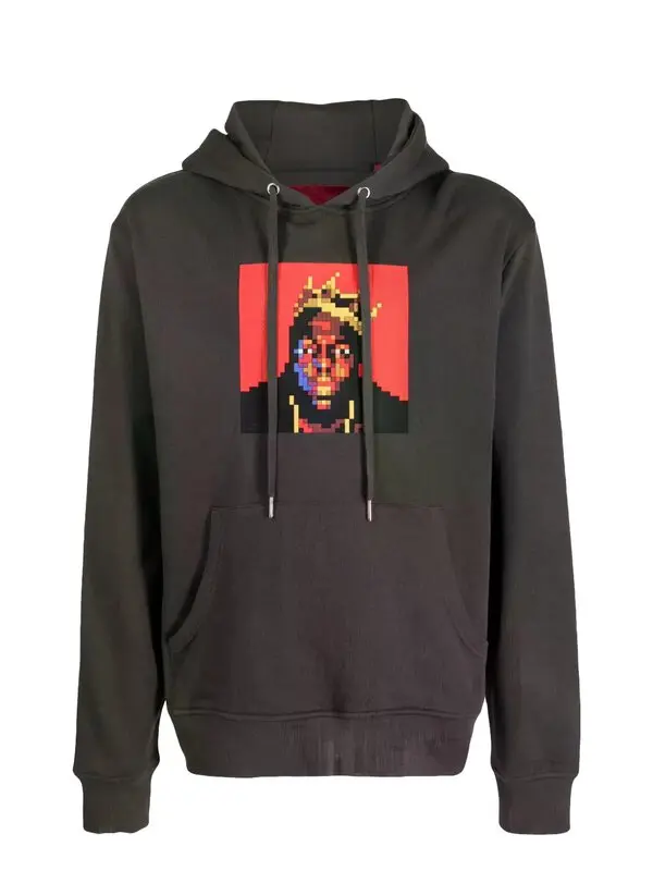 MOSTLY HEARD RARELY SEEN 8-BIT Biggie Appliqué-detail Hoodie - Grey