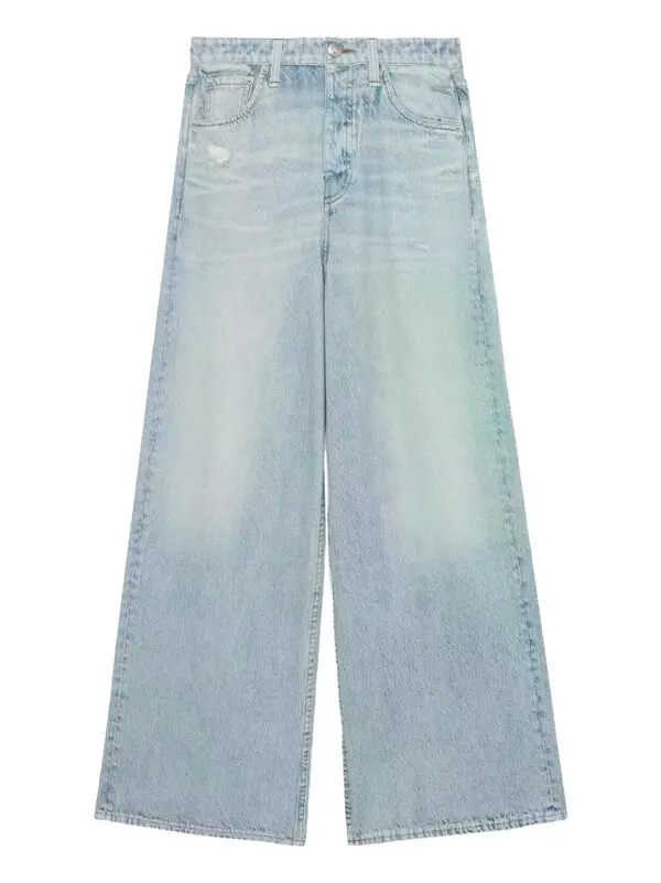 Rag & Bone Mid-rise Wide-leg Jeans - Blue