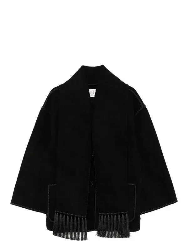 TOTEME Scarf-detail Coat - Black