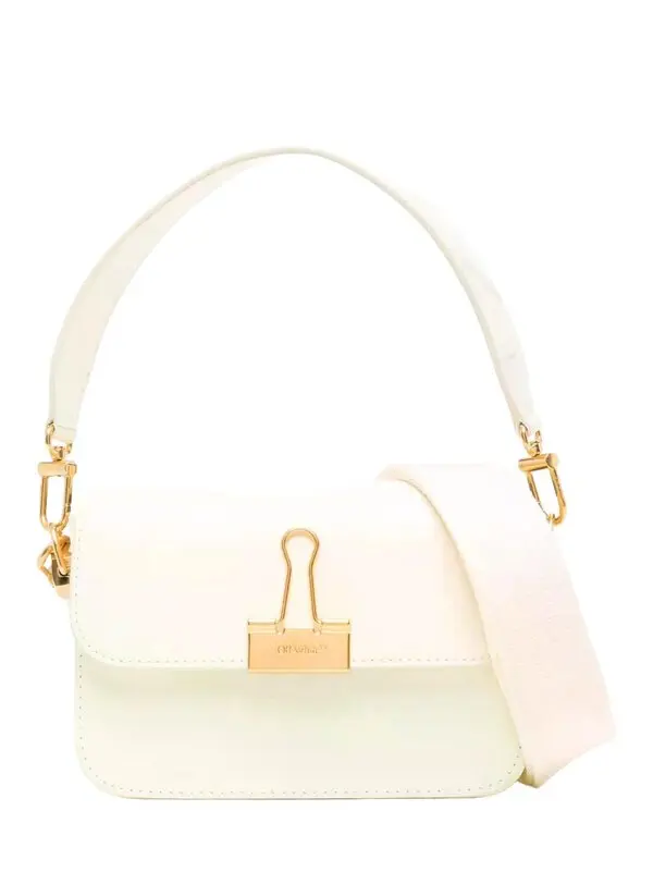 Off-White Logo-plaque Shoulder Bag - Neutrals