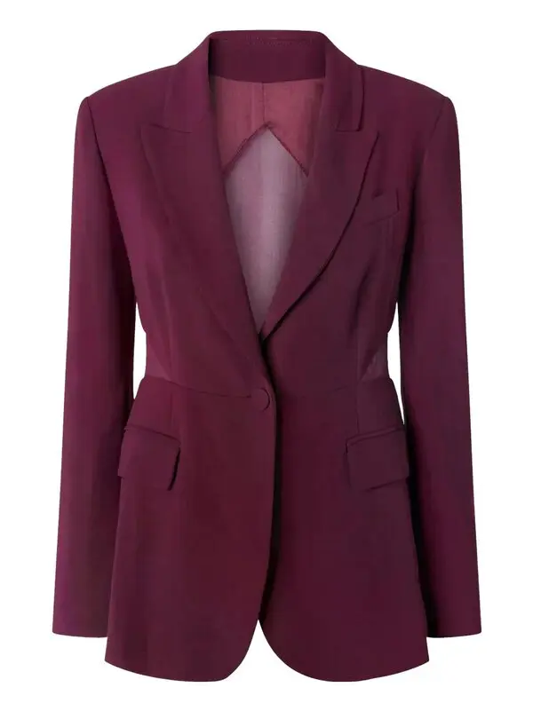 Pinko Cady Single-breasted Blazer - Pink