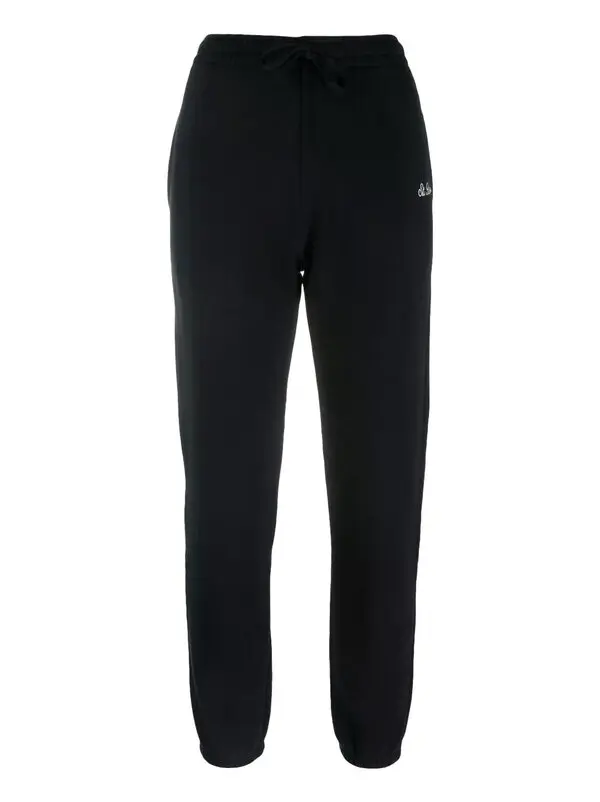 MC2 SAINT BARTH Logo-embroidered Cotton Track Pants - Black