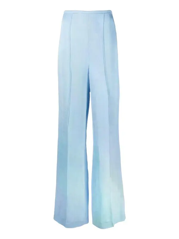 RÓHE Pressed-crease Wide-leg Trousers - Blue