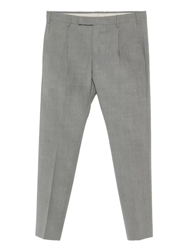 PT TORINO Pleat-detail Trousers - Grey