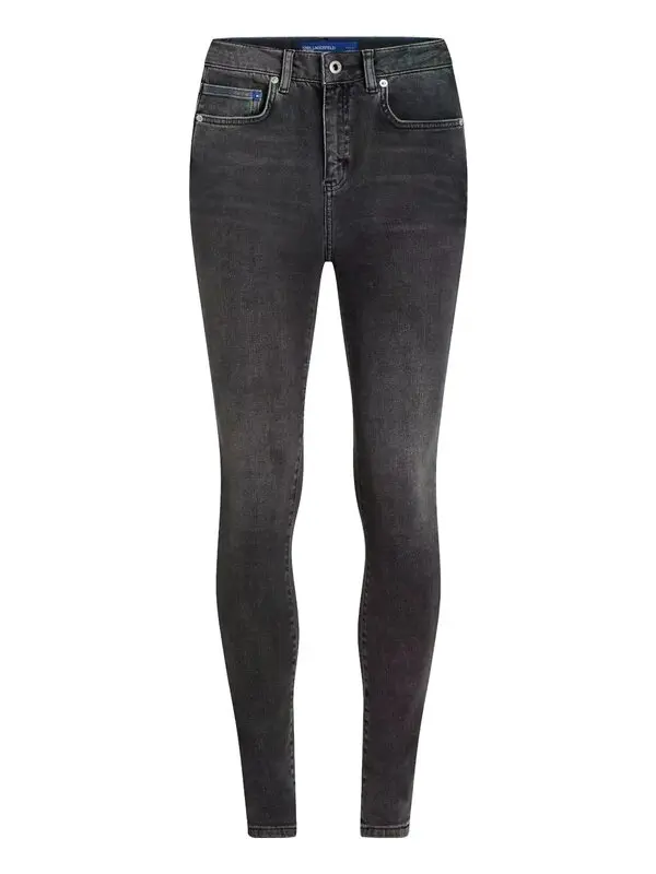 Karl Lagerfeld High-rise Skinny Jeans - Black