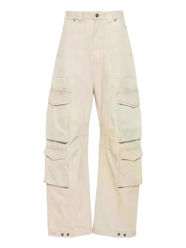 GOLDEN GOOSE Cotton Cargo Pants - Neutrals