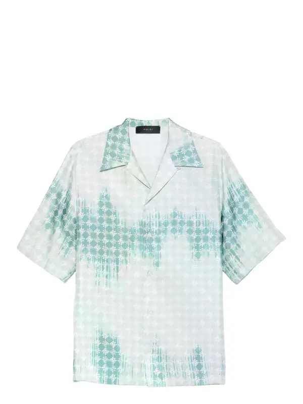 Amiri Bleached-effect Shirt - Blue