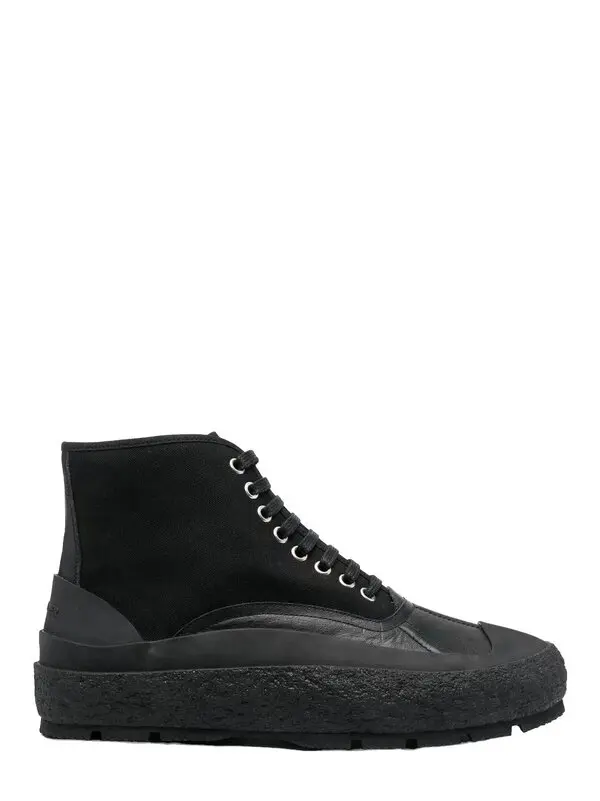 JIL SANDER Hi-top Sneakers - Black