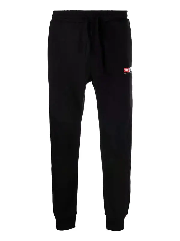 DIESEL® P-tary-div Logo-embroidered Track Pants - Black