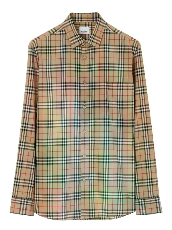Burberry Vintage Check-pattern Cotton Shirt - Neutrals