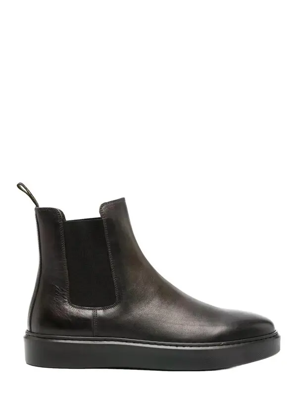 DOUCAL'S Leather Chelsea Boots - Grey